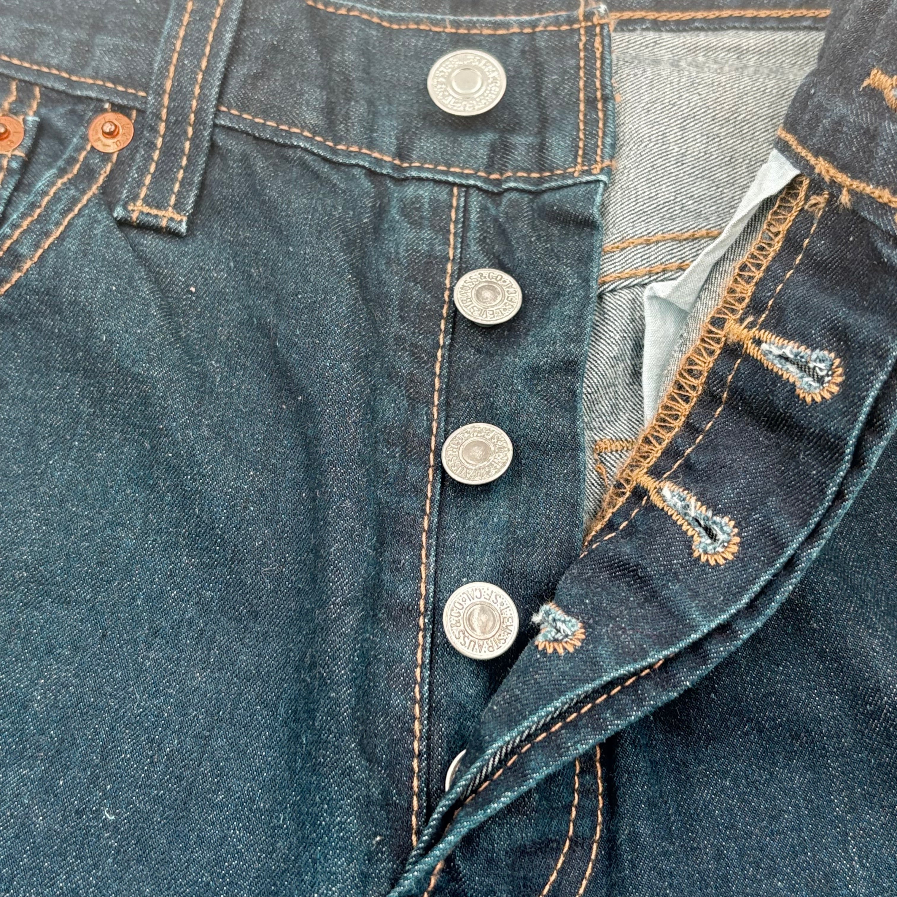 Levi 501 button fly men's jeans, waist size 32"